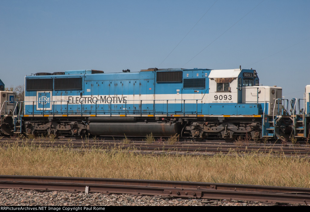EMDX, OWY 9093, EMD SD60, lease return stored